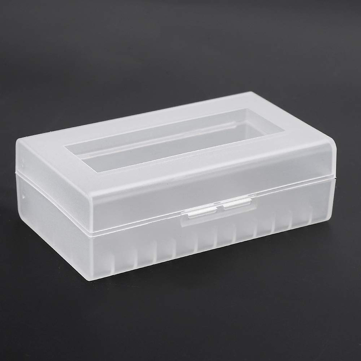2 Pcs Battery Storage Case, Battery Box for 20700/ Battery, Hard Waterproof Wear resistant Plastic Case (Transparent)