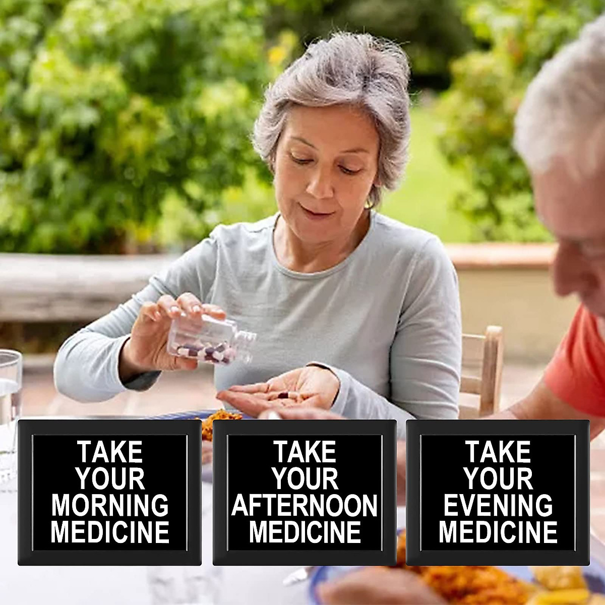 Digital Calendar Clock Date and Time Day of The Week Clock 8 Alarm Options + Auto Dimming for Seniors Dementia Elderly Patients