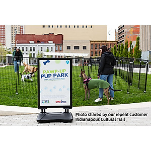 Omitree 9 x 9 x 3.93 ft Modular Dog Exercise Fence Barrier Pet Cat Run New Pen