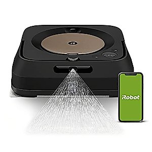 iRobot Braava jet m6 (6012) Ultimate Robot Mop- Wi-Fi Connected, Precision Jet Spray, Smart Mapping, Works with Alexa, Ideal for Multiple Rooms, Recharges and Resumes, Black