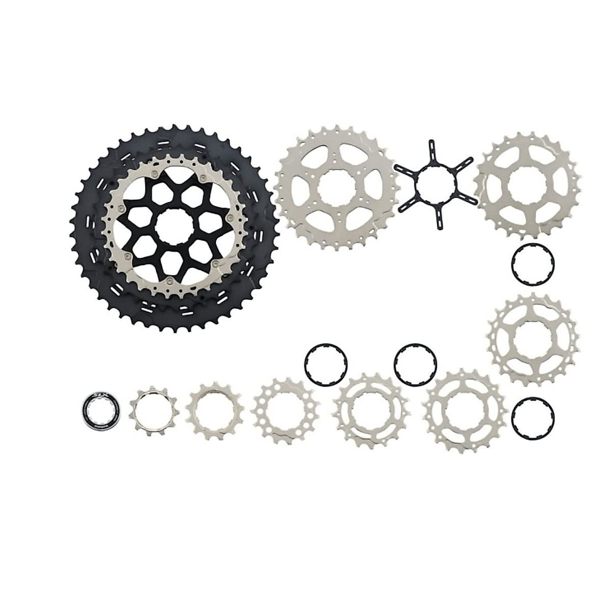Shimano SLX CS-M7000 Cassette - 11 Speed, 11-40t, Silver/Black