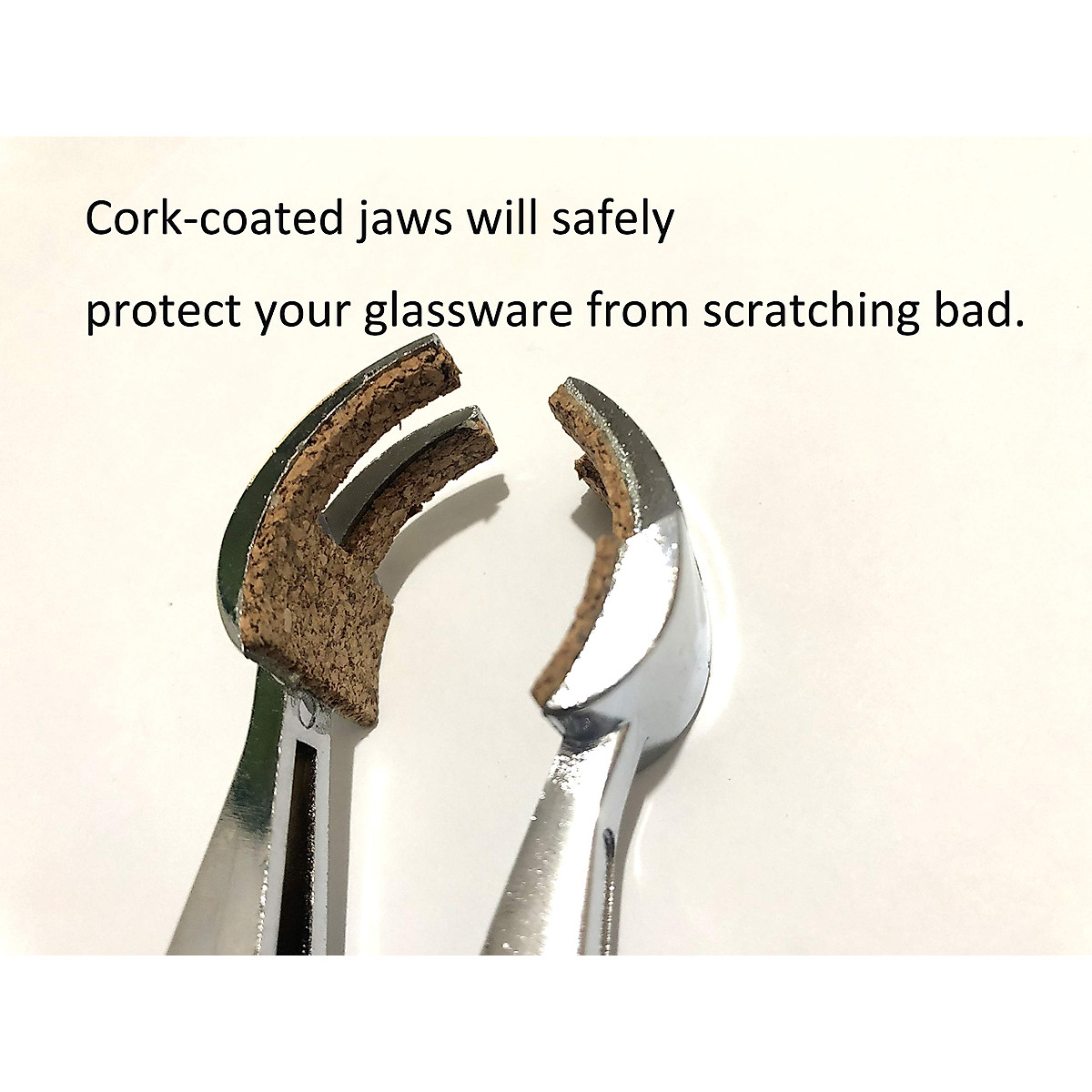 OESS Lab Clamp 4 Prong Finger Style Cork-Coated Head and A Black Laboratory Stand Clip