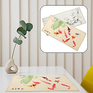 DECHOUS 2pcs Tea Towel Dish Towels for Kitchen Teacup Towels Kitchen Hand Towels Tea Table Towel Flour Sack Towels Fast Drying Towel Teaware Cleaning Rag Kitchen Towel Coral Fleece Spring