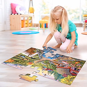 Ravensburger My First Farm 24 Piece Giant Floor Jigsaw Puzzle for Kids - 03076 - Every Piece is Unique, Pieces Fit Together Perfectly