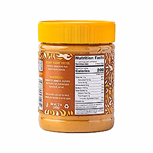 GOOD GOOD Creamy Peanut Butter Keto Friendly - Low Carb & No Added Sugars - Vegan - No Palm Oil or Preservatives - Non-GMO - 12 oz / 340g (Pack of 1)
