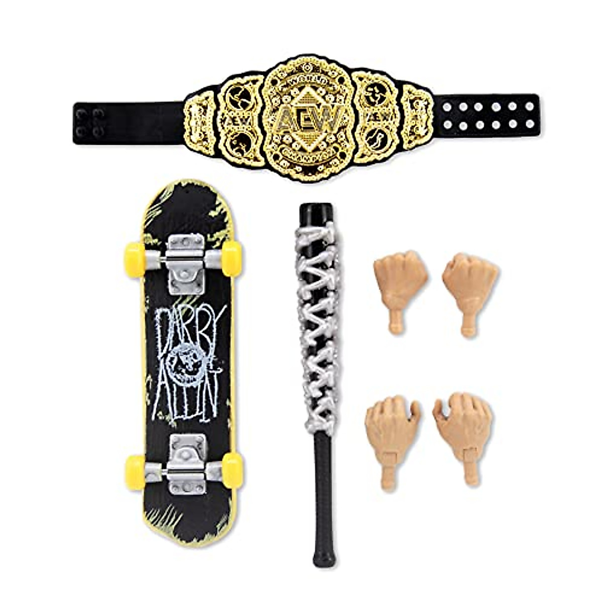 All Elite Wrestling Unrivaled Collection Rivals Pack - Darby Allin and Jon Moxley Action Figures, Plus Accessories - Amazon Exclusive