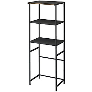 Yamazaki Home Kitchen Appliance 3 tier Storage Rack-Standing Organizer Shelves, One Size, Black