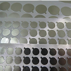 5 Sheets 15MM Silver Round Aluminum Foil Sealing Stickers Self-Adhesive Tape Bottle Toothpaste Facial Cleaner Tube Stoppers Safety Sealer Liner Container Sealing