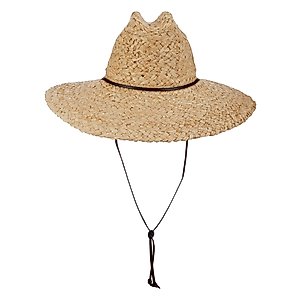 Scala Women's Raffia Lifeguard Hat, Natural, One Size