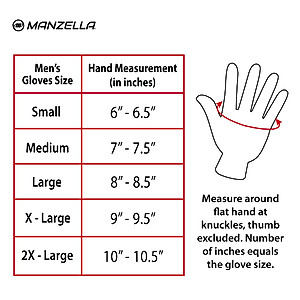 Manzella Men's Lightweight Gore-Tex Infinium Glove, Touchscreen Capable with Windproof Protection Against Cold Weather