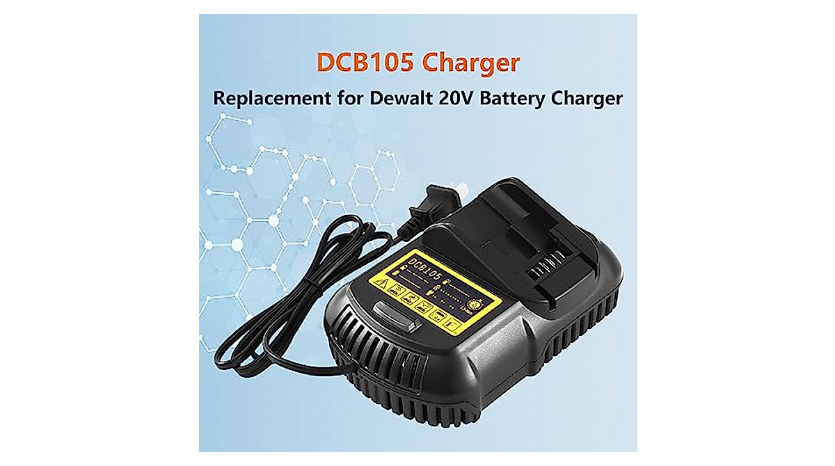 DCB105 Charger - Fast & Efficient for Dewalt Batteries