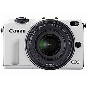 Canon EOS M2 Mark II 18.0 MP Digital Camera with 18-55MM F/3.5-5.6 IS EF-M STM Lens (White) - International Version (No Warranty)