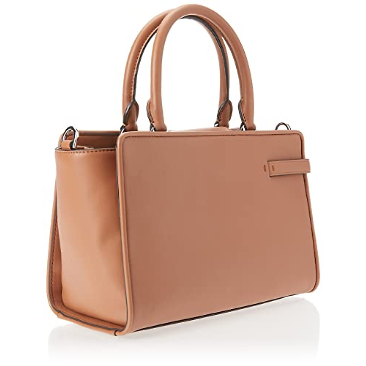 Calvin Klein Jade Tailored Satchel, Caramel,One Size