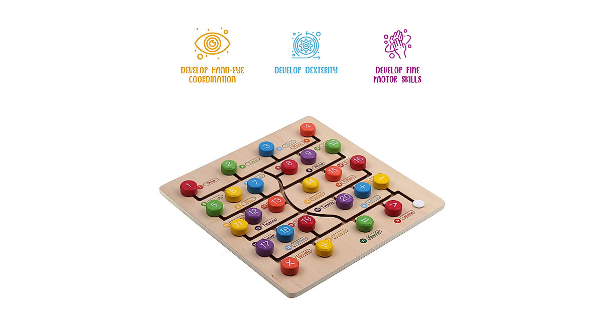 Boxiki Kids Wooden Alphabet Puzzle: ABC Learning & Skills