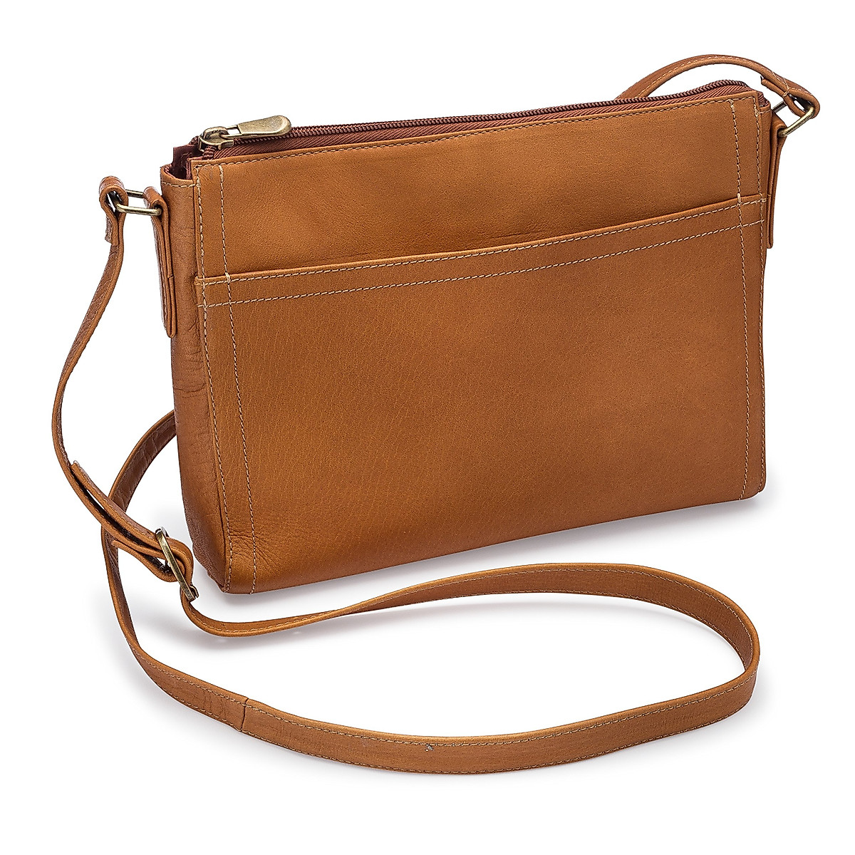 Le Donne Leather Finte Crossbody Bag - Colombian Vaquetta Leather Women’s Purse (Tan)