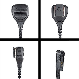 Guanshan VBLL Heavy-Duty Remote Speaker Microphone Shoulder Mic for XPR3000 XPR3300 XPR3300e XPR3500 XPR3500e