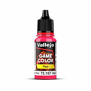Vallejo Game Color, Fluorescent Red, 18 ml