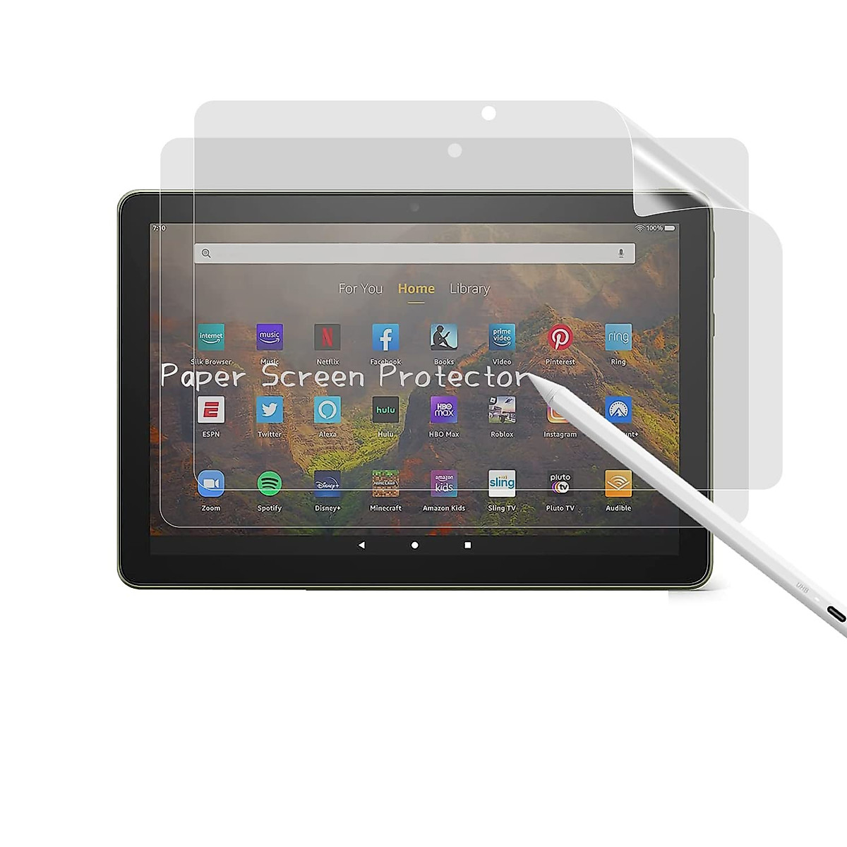 KEANBOLL 2-Pack Paper Screen Protector for Fire HD 10/Fire HD 10 Plus 10.1 Inch (13th-11th Generation 2023-2021 Release) Anti Glare Matte & Writing Like On Paper & Compatible with Pencil