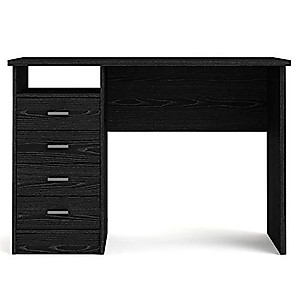 Tvilum Desk with 4 Drawers, Black Woodgrain