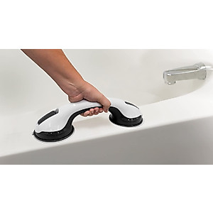 Grab Bars for Shower Heavy-Duty (2Pack)12-Inch ADA Compliant 350lbs Shower Grab Bars for Seniors Shower Handles for Elderly Suction Handicap Safety Handrail for Bathroom Bathtubs Showers Toilet