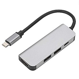 USB‑C Docking Station, Type‑C Multiport Adapter, Support 4K Ultra High Definition Output, PD Quick Charging for HDTV