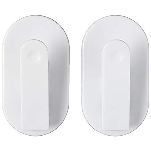 Spectrum Diversified Fridge Chip, Bag Refrigerator, Set of 2 Heavy Duty Magnets With Clip for Photos & Cards, No Size, White