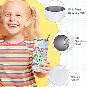 Wzaytia 15 Oz Sublimation Tumblers Blank (24 Pack), Skinny Straight Kids Tumblers Bulk, Individually Gift Boxed, White