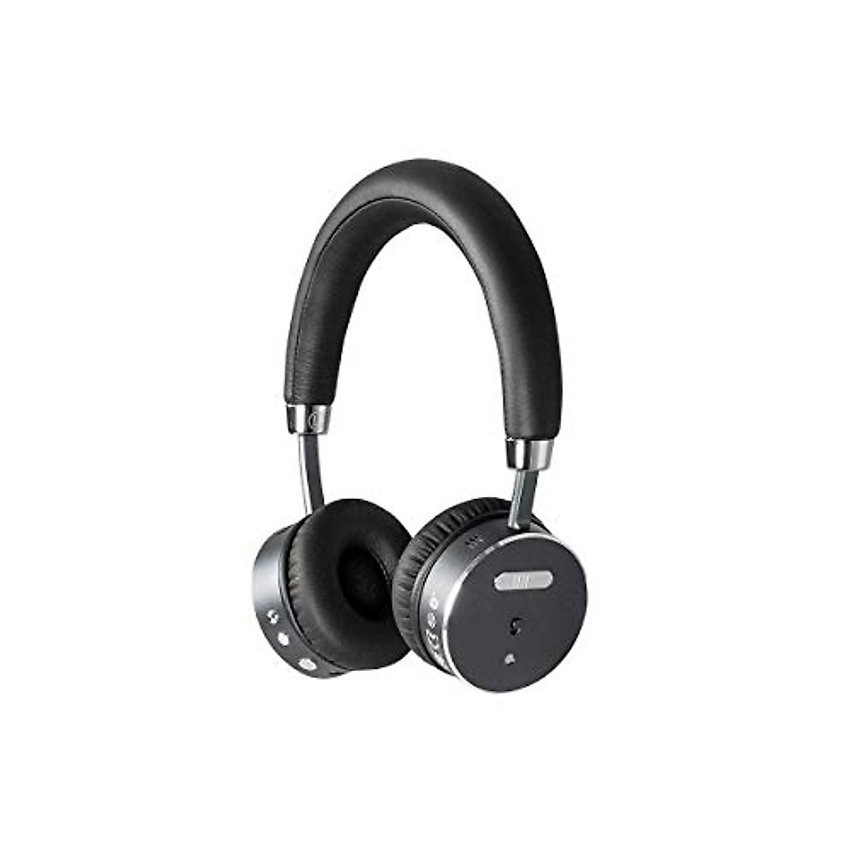 Monoprice BT-510ANC Wireless On Ear Headphone - Black/Silver with (ANC) Active Noise Cancelling, Bluetooth, Extended Playtime