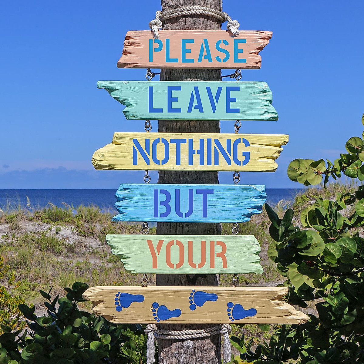 2 Inch Letter Stencils Symbol Numbers Craft Stencils, 42 Pcs Reusable Alphabet Templates Interlocking Stencil Kit for Painting on Wood, Wall, Fabric, Rock, Chalkboard, Sign, DIY Art Projects