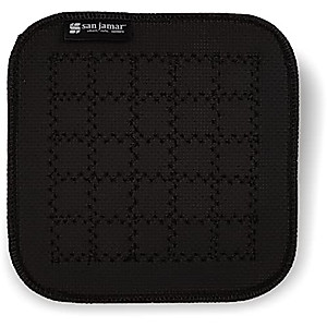 Carlisle FoodService Products Ultigrip Neoprene Commercial Hot Pad Pan Holder, 7" X 7", Black