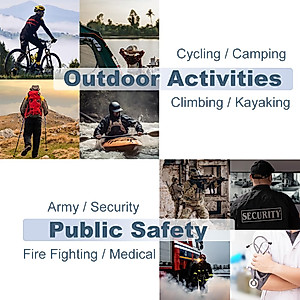 2 Packs BAOFENG UV-5R Folding Tactical Antenna for GMRS Two way Radio 48cm/18.8inch Dual Band VHF UHF SMA-Female Long Range Portable Compatible with BF-F8HP UV-82HP DM-1701(2packs)