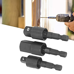 Power Drill Adapter Socket, Impact Adapter Set Hex Drill Adapter Hex Drill Socket for Most General Home Repairs for Car Dimension for DIY