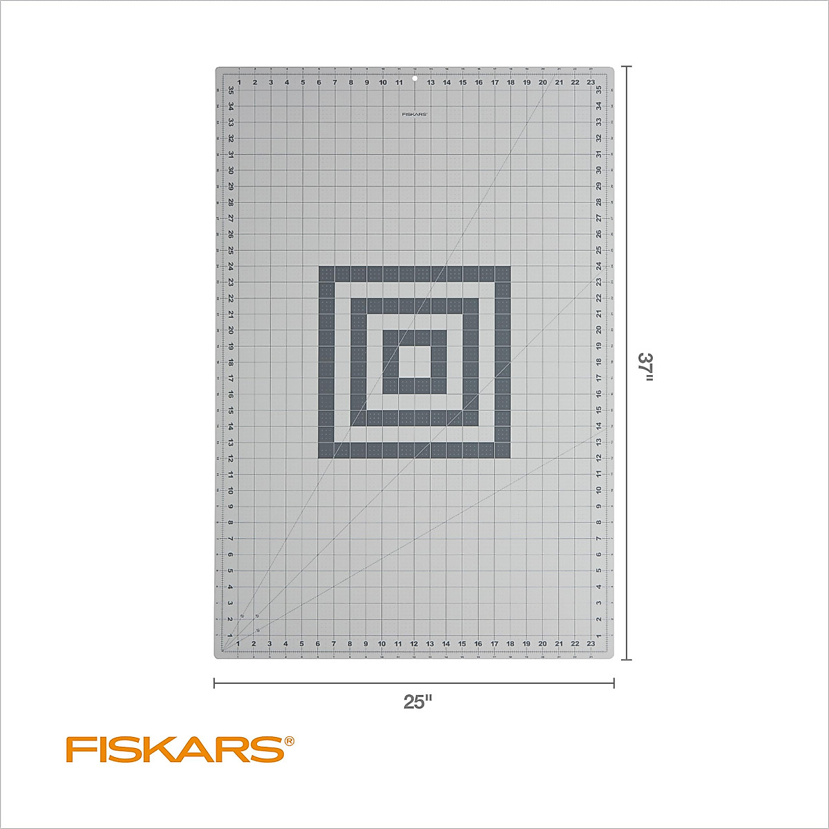 Fiskars Craft Supplies: Self Healing Cutting Mat for Crafts, Sewing, and Quilting Projects, 24x36” (12-83727097J) , Gray