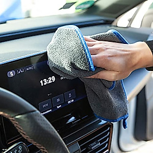 LIVAIA Microfiber Cleaning Cloth: 2 Microfiber Cleaning Cloths for Cars – Car Wash Cloths for Cleaning, Car Cleaning Products, Car Wash Kit Car Care