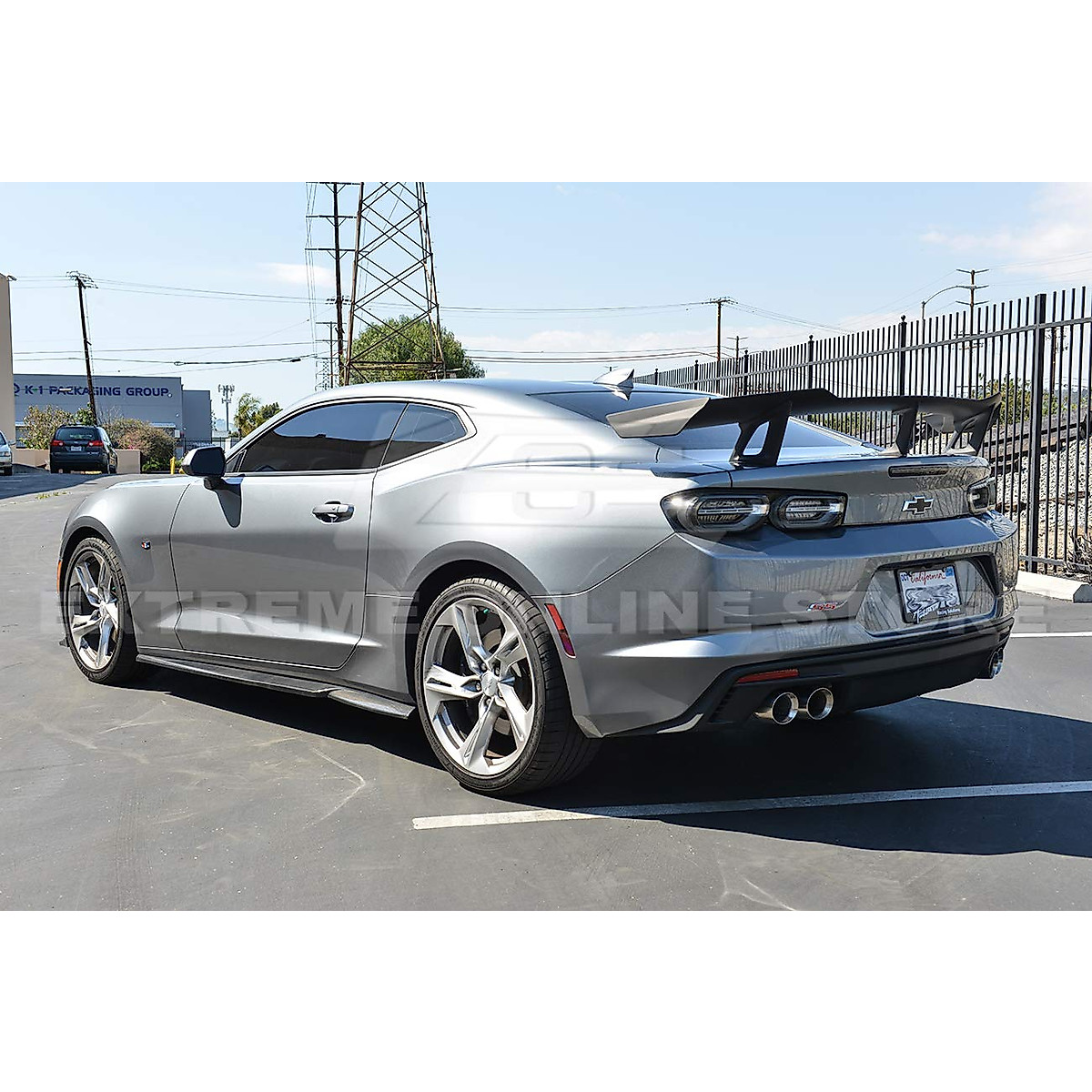 Replacement for 2016-Present Chevrolet Camaro ALL Models | ZL1 1LE Style ABS Plastic Matte Black Rear Trunk Lid Wing Spoiler