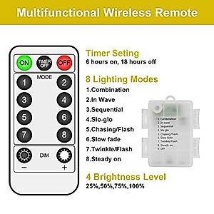 3 Pack Christmas Window Star Lights, 45 LED Deer Lights Battery Operated Window Decorations 8 Modes with Remote Controls for Home Party Garden Indoor Outdoor Decor(Warm White)