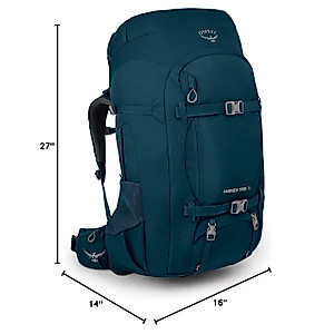 Osprey Fairview Trek 70 Women's Travel and Backpacking Backpack, Night Jungle Blue