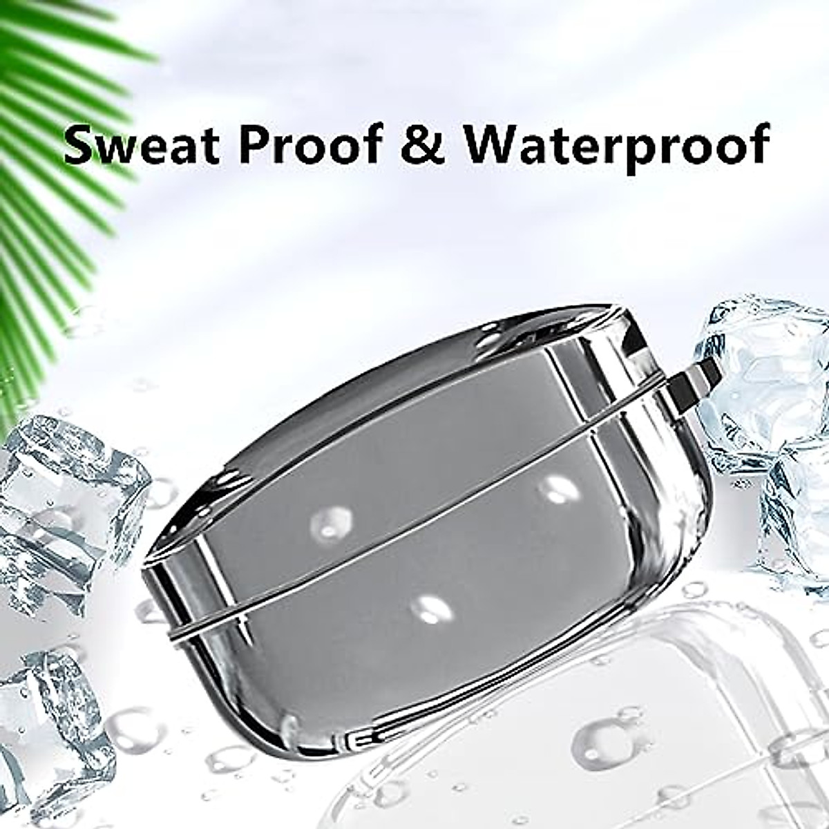 Sony WF-1000XM4 Case Cover, Soft Silicone Protective Case Lmitation Stainless Steel Color Skin for Sony WF-1000XM4, Shockproof, Sony WF-1000XM4Earbuds Case, Wireless Charging