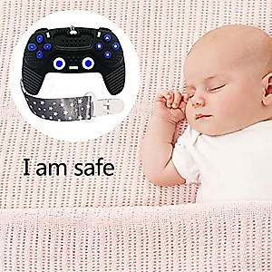 Teething Remote Control for Baby with Pacifier Clip, Funny Teethers for baby for Baby Girl Or Boy,Teething Toys for Babies 3-6 6-12 Months(Black)