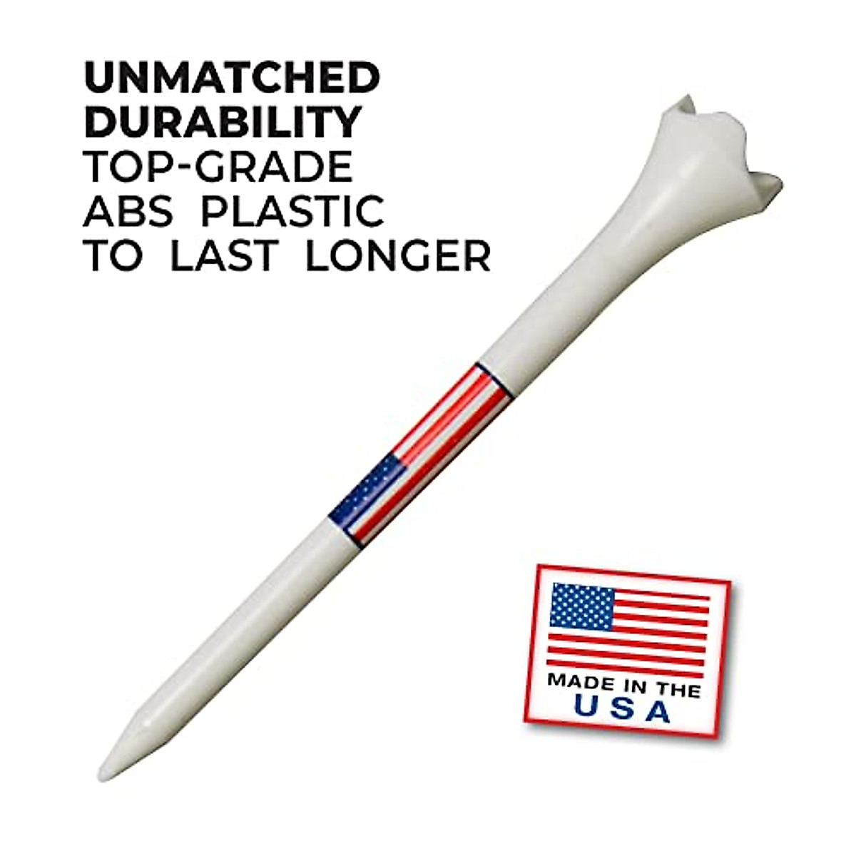 3-1/4" Pride Performance Golf Tees, Stars and Stripes, 100 Count