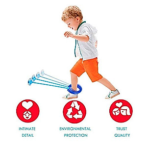 Sports Ankle Skip Ball,Light Up Skip Ball,bop it Ankle Toy for Kids Children's Day Christmas 5 Colors (Red)