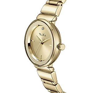 Diaofendi Gold Bracelet Watches for Women Vintage Ladies Quartz Wrist Watches Stainless Steel Band Womens Gold Watch Luxury Tools Included (Suit-Gold)