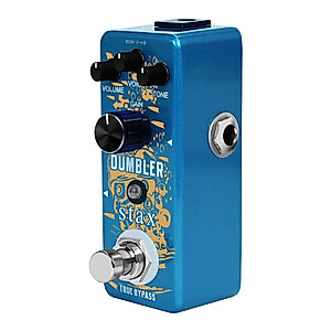 Stax Dumbler Guitar Pedal Analog Dumbler Overdrive Guitar Effect Pedals for Electric Guitar with Medium Low Distortion Mini Size True Bypass