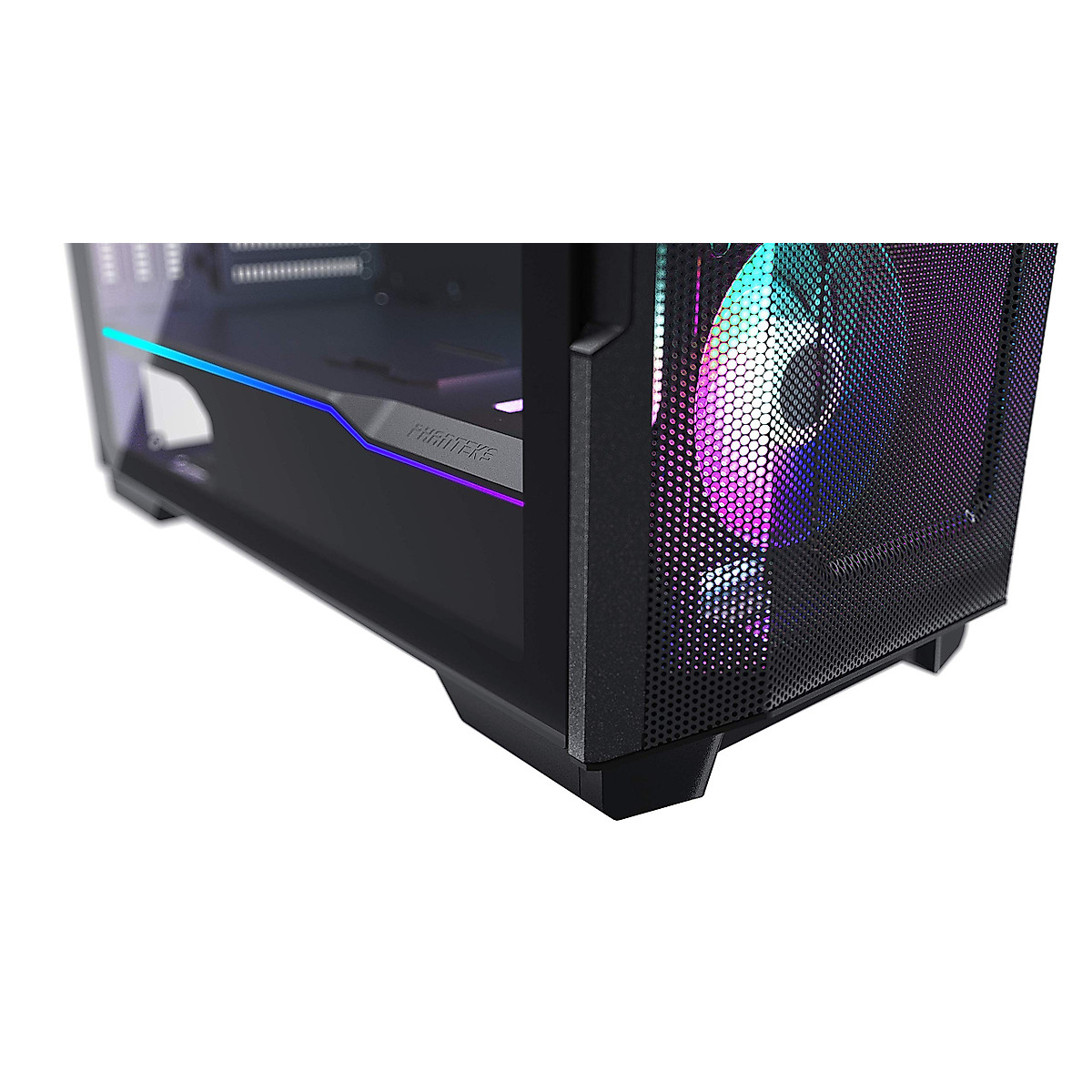 Phanteks (PH-EC500ATG_DBK01) Eclipse P500A high airflow full-metal mesh design, ATX Mid-tower, Digital-RGB Lighting, 140mm D-RGB case fans, Tempered Glass, Dual System capable, Black