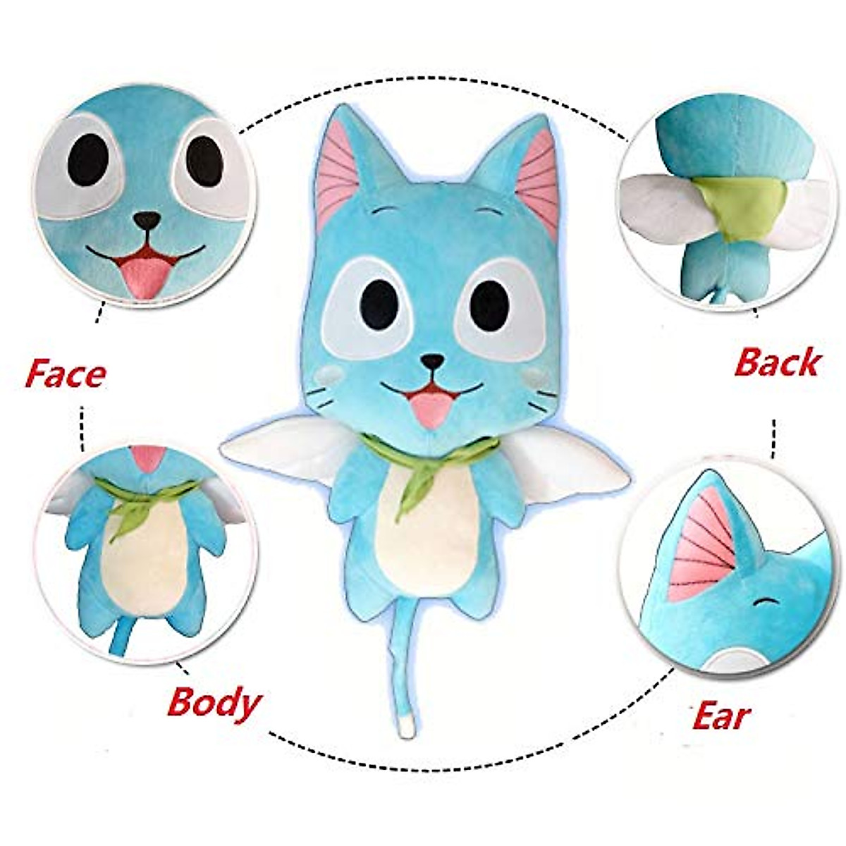 Big Fun 10" Happy Plush Handmade Toy