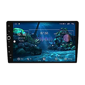 Joying Newest 10.1" Single Din Android Car Navigation Car Touch Screen Stereo Single Din Car Stereo with Navigation Supports Carplay/Android Auto/5Ghz WiFi/Bluetooth 5.1 (8GB+128GB)