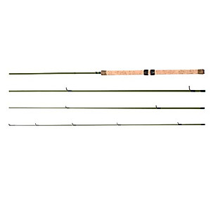 13' CENTERPIN Center PIN Float Fishing Rod 6-10lbs Wooden Cork Handle 4 Pieces Carbon Fiber Blanks Lure Wt 1/8-1/2oz