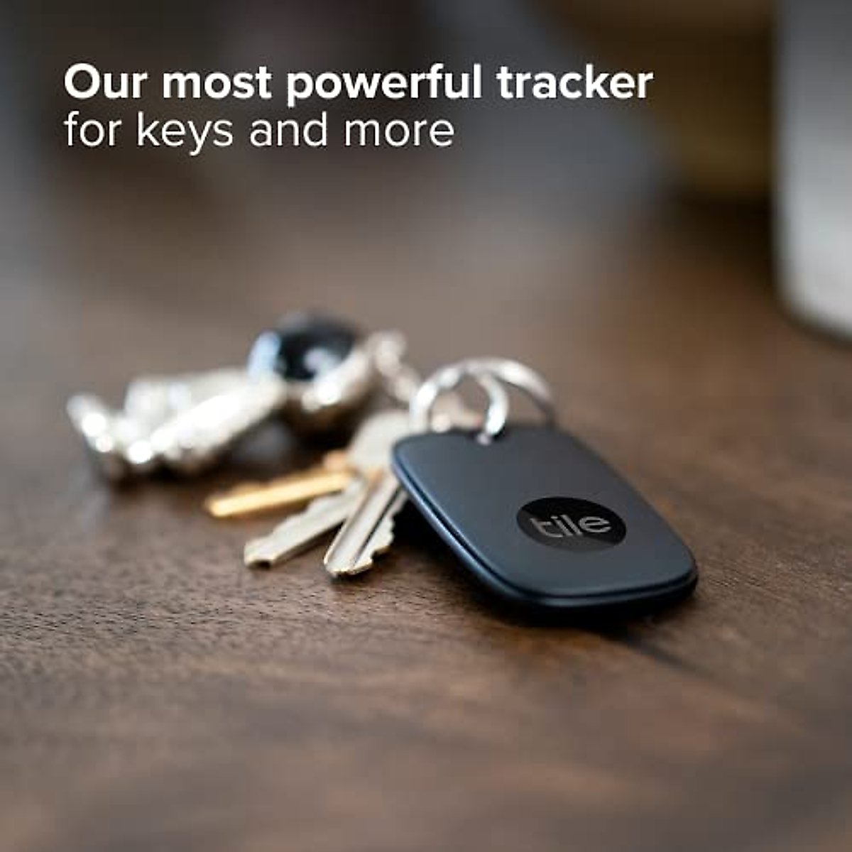 Tile Pro 1-Pack. Powerful Bluetooth Tracker, Keys Finder and Item Locator for Keys, Bags, and More; Up to 400 ft Range. Water-Resistant. Phone Finder. iOS and Android Compatible.