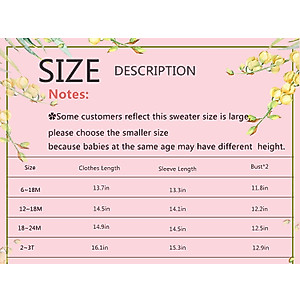 Feidoog Knitted Baby Girls Cardigan Sweater Toddler Knit Button up Cardigan Sweater Outwear,Off-White,2-3T