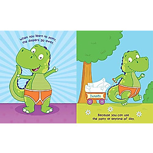 Dino Potty: Learn to Potty with Dino - Easy-to-Follow Step-by-Step Board Book, Make Potty Training Exciting and Fun! Encouraged for Children Ages 2 and Up